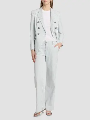 Kobi Halperin Keren Striped Straight-leg Pants
