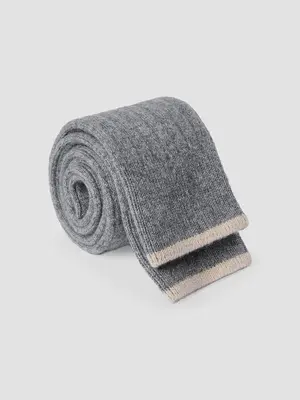 Brunello Cucinelli Cashmere Rib Knit Socks - Medium Grey