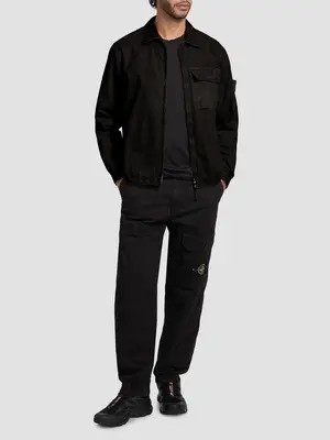 Stone Island Zip-front Cotton Shirt Jacket