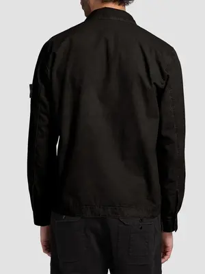 Stone Island Zip-front Cotton Shirt Jacket