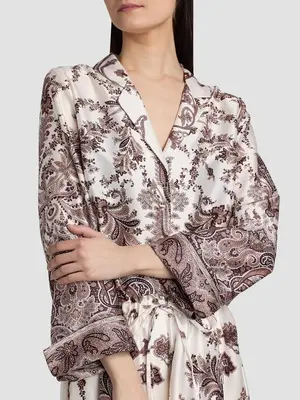 Kobi Halperin Naomi Printed Twill Blouse