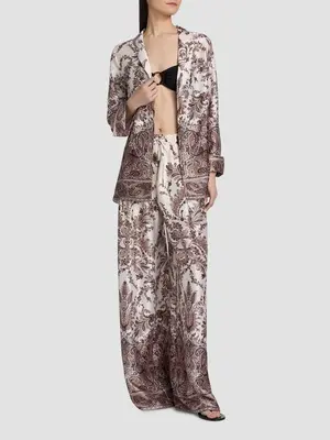 Kobi Halperin Naomi Printed Twill Blouse