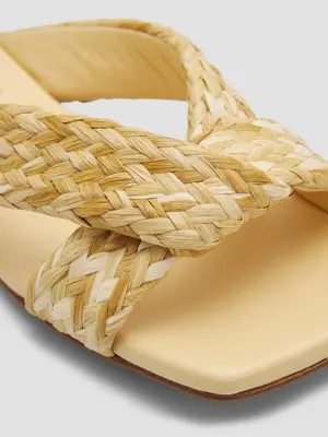 Bottega Veneta Riva​ Raffia Sandals