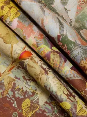 Kobi Halperin Batsheva Eden Valley Print Cotton-silk Pareo
