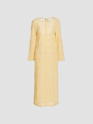 Kobi Halperin London Floral-embroidered Lace Cover-up Maxi Dress - Chamomile