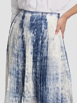 Kobi Halperin Andie Tie-dye Silk Midi-skirt - Tide