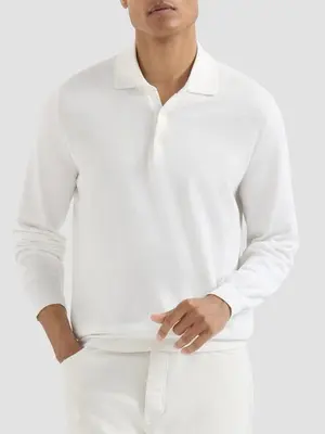 Brunello Cucinelli Cotton Lightweight Knit Polo Shirt - Panama