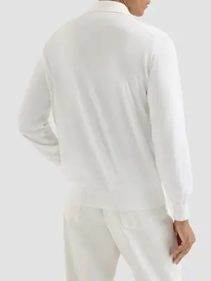 Brunello Cucinelli Cotton Lightweight Knit Polo Shirt - Panama