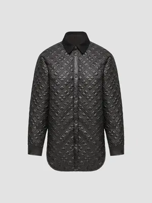 Moncler Corduroy-trimmed Down-filled Shacket - Black
