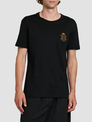 Dolce & Gabbana Logo Cotton T-shirt - Nero