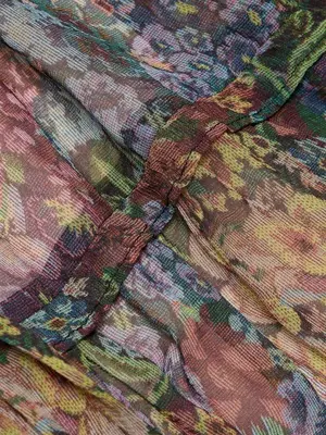 Kobi Halperin Clea Floral Tiered Maxi Skirt