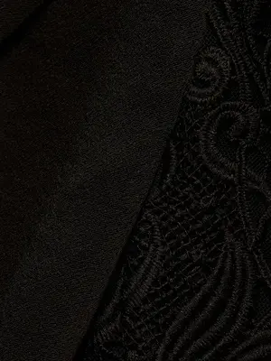 UNGARO Georgie Lace Sleeve Jacket