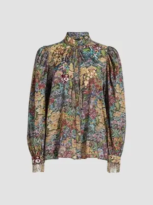 Kobi Halperin Clara Floral Cotton Blouse