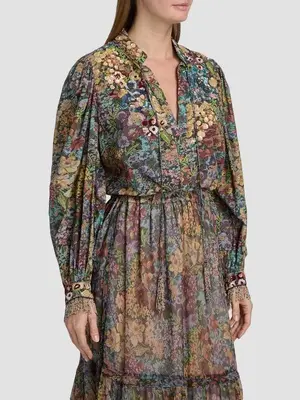 Kobi Halperin Clara Floral Cotton Blouse