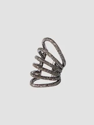 Brunello Cucinelli Sterling Shimmer Ear Cuff - Silver