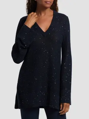 Michael Kors Sequin V-neck Sweater