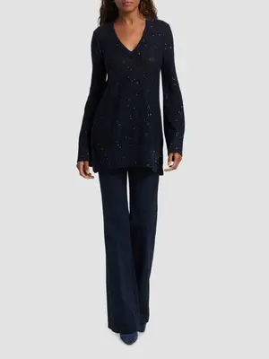 Michael Kors Sequin V-neck Sweater