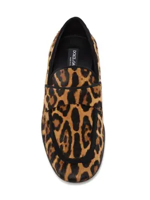 Dolce & Gabbana Crosta -print Calf Hair Loafers