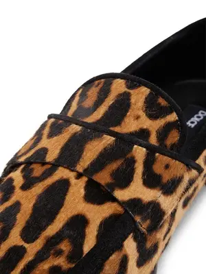 Dolce & Gabbana Crosta -print Calf Hair Loafers