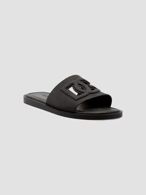 Dolce & Gabbana Gomma Logo Slides - Nero