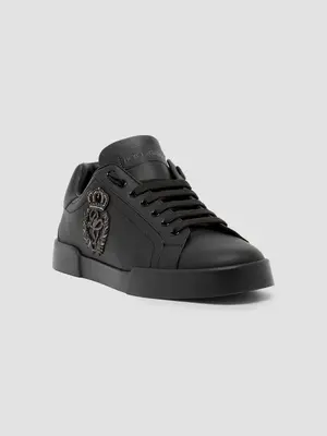 Dolce & Gabbana Logo Leather Low-top Sneakers