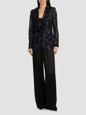 UNGARO Cornelia Lace Cut-out Jacket