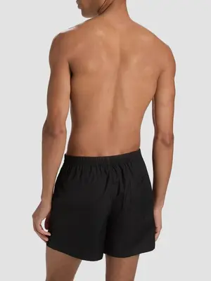 Dolce & Gabbana Sporty Cotton Poplin Boxer Shorts - Nero