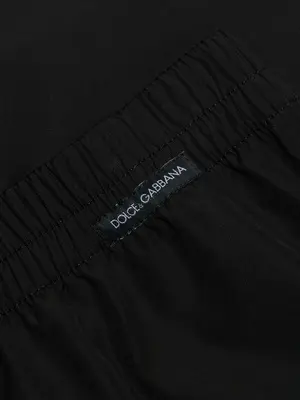 Dolce & Gabbana Sporty Cotton Poplin Boxer Shorts - Nero