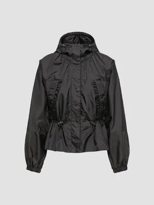 Moncler Imaginaire Short Parka Coat In Canvas