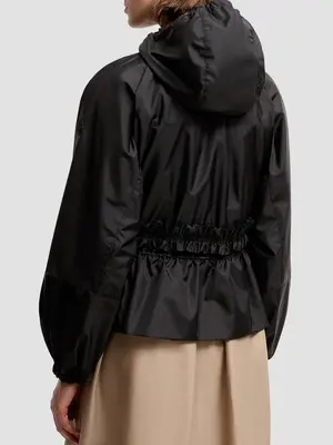 Moncler Imaginaire Short Parka Coat In Canvas