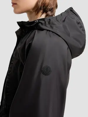 Moncler Imaginaire Short Parka Coat In Canvas