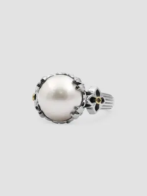 Stephen Dweck Pearlicious Sterling 18k Yellow Gold & Multi-stone Ring