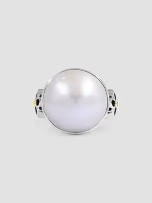 Stephen Dweck Pearlicious Sterling 18k Yellow Gold & Multi-gemstone Ring