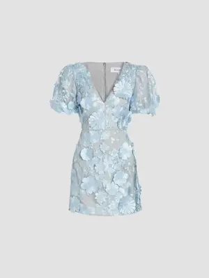 ELLIATT Zayla 3d Floral Mesh Minidress