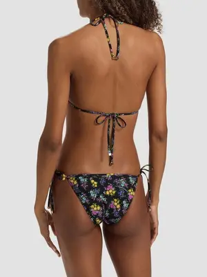 Dolce & Gabbana Floral Bouquet Print String Bikini