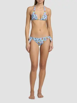 Dolce & Gabbana Floral Tie Bikini