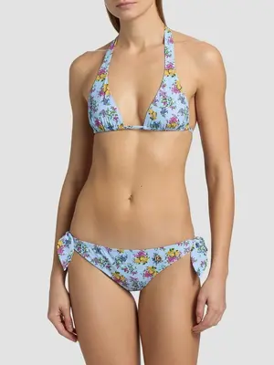 Dolce & Gabbana Floral Tie Bikini