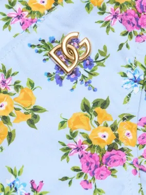 Dolce & Gabbana Floral Tie Bikini