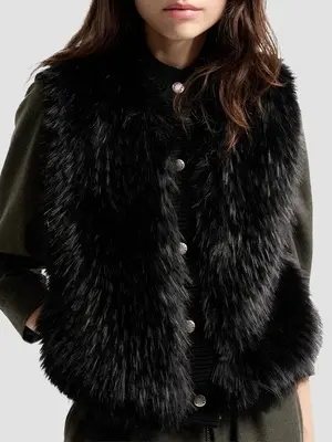 Moncler Down-filled Vest In Wool
