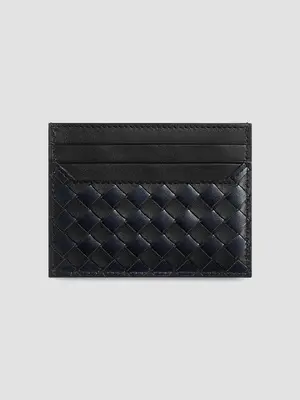 Bottega Veneta Bicolor Intrecciato Piccolo Leather Card Case
