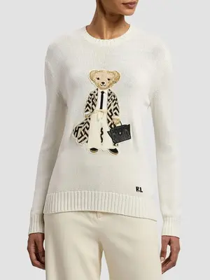 Ralph Lauren Polo Bear Silk Crewneck Sweater