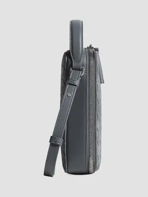 Bottega Veneta Getaway Intrecciato Suede Phone Pouch