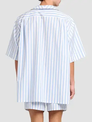 Dolce & Gabbana Striped Cotton-silk Pajama Shirt