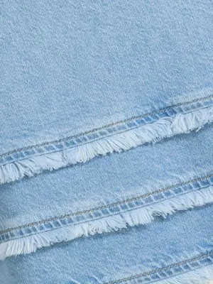 Cinq À Sept Mindie Belted Denim Minidress - Mist