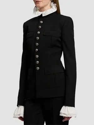 Ralph Lauren Eliza Grain De Poudre Jacket