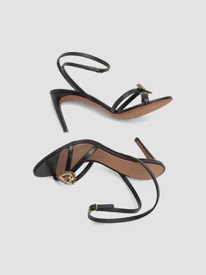 Dolce & Gabbana Desire 105mm Heart-detailed Leather Sandals