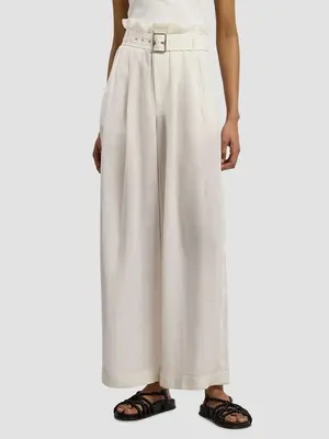 Ralph Lauren Alanna Voile Wide-leg Pants