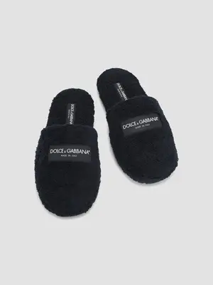 Dolce & Gabbana Terry Logo Slippers