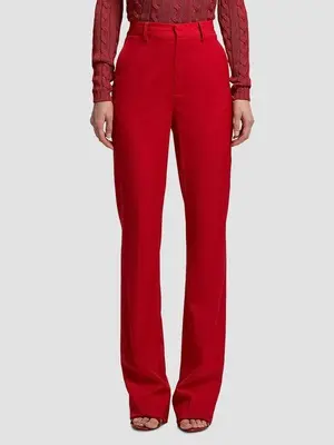 Ralph Lauren Wrigley Crease-front Wool-blend Pants