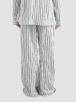 Dolce & Gabbana Striped Cotton-blend Drawstring Pants